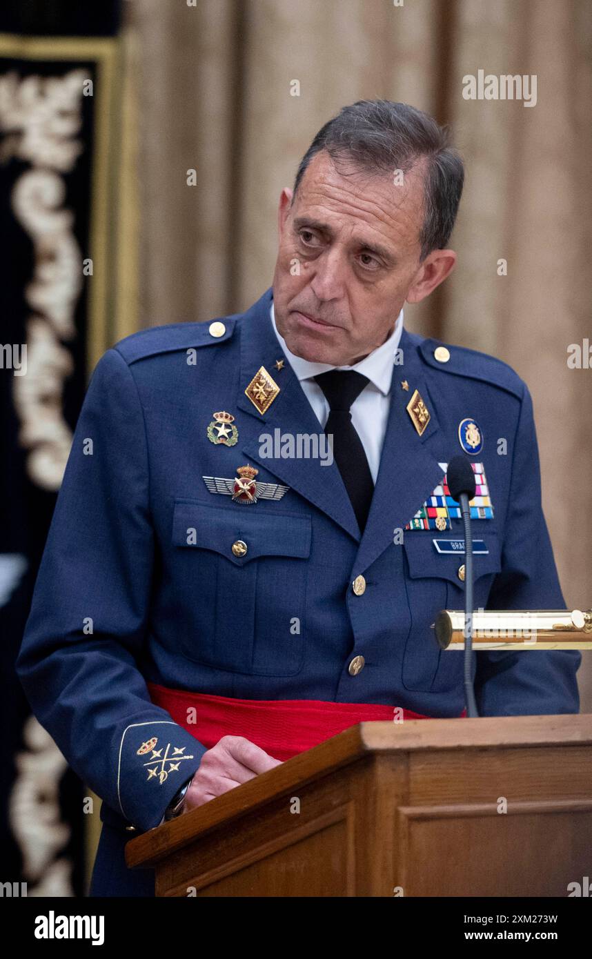 Air General Francisco Braco Carbó speaks during the inauguration as new ...