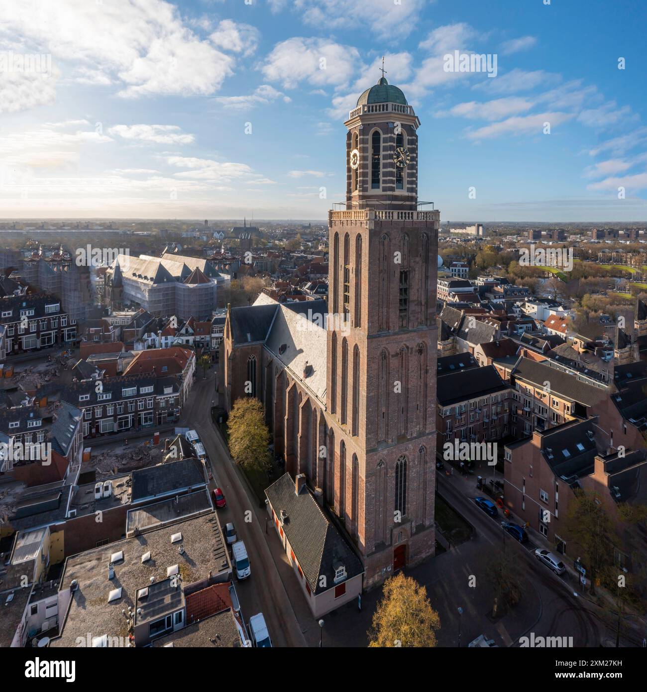 The landmark of Zwolle. De peterbus. High quality photo. Drone photo ...