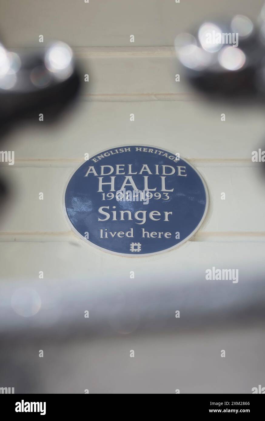 english heritage blue plaque marking a home of jazz singer adelaide ...