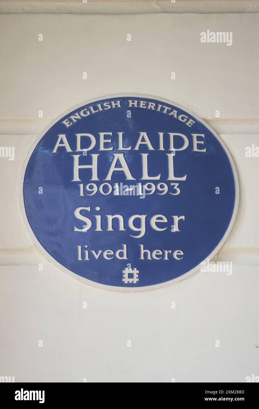 english heritage blue plaque marking a home of jazz singer adelaide ...