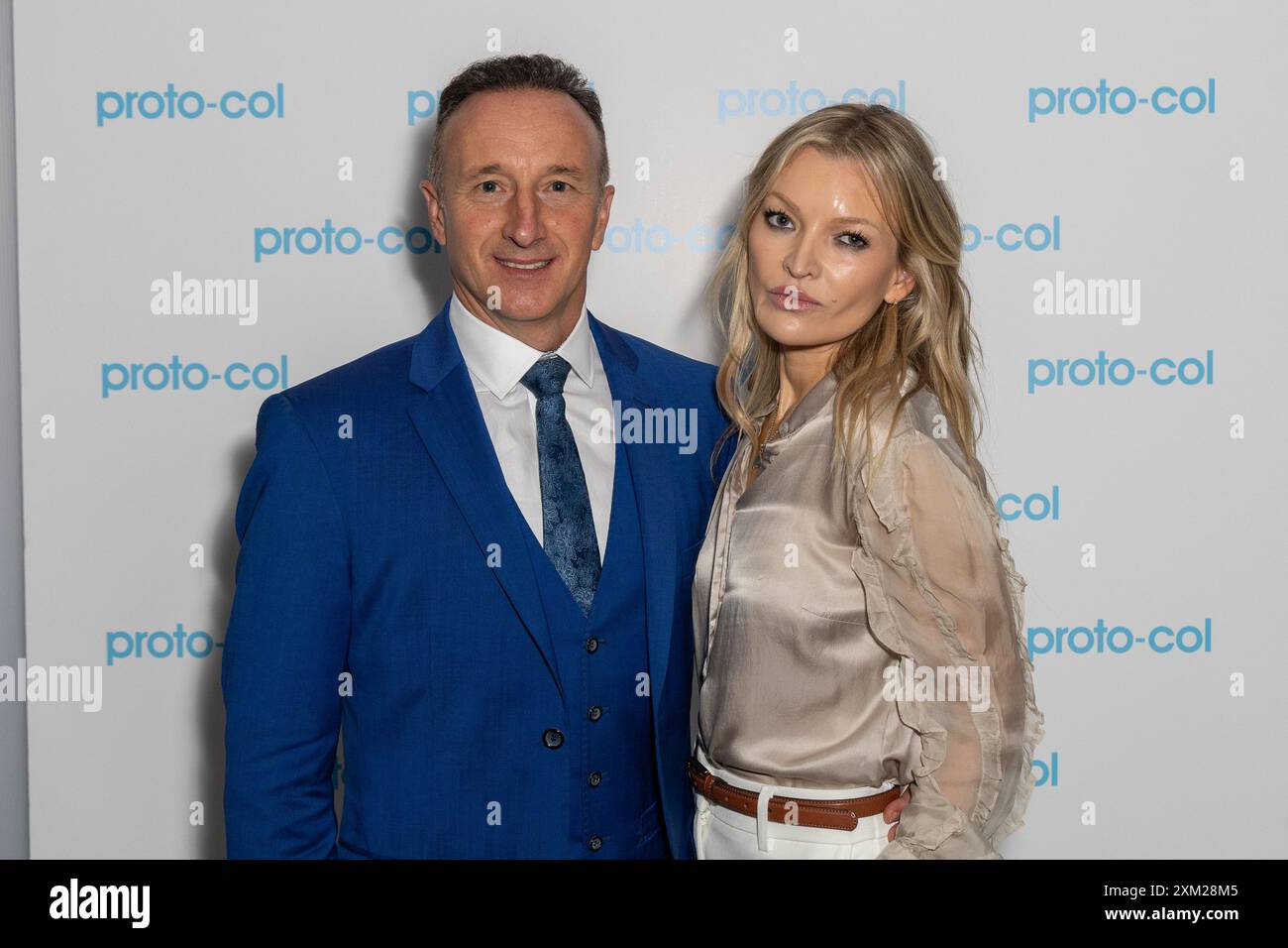 London, UK. 25th July, 2024. Proto-col CEO, James Greenwell and Kate ...