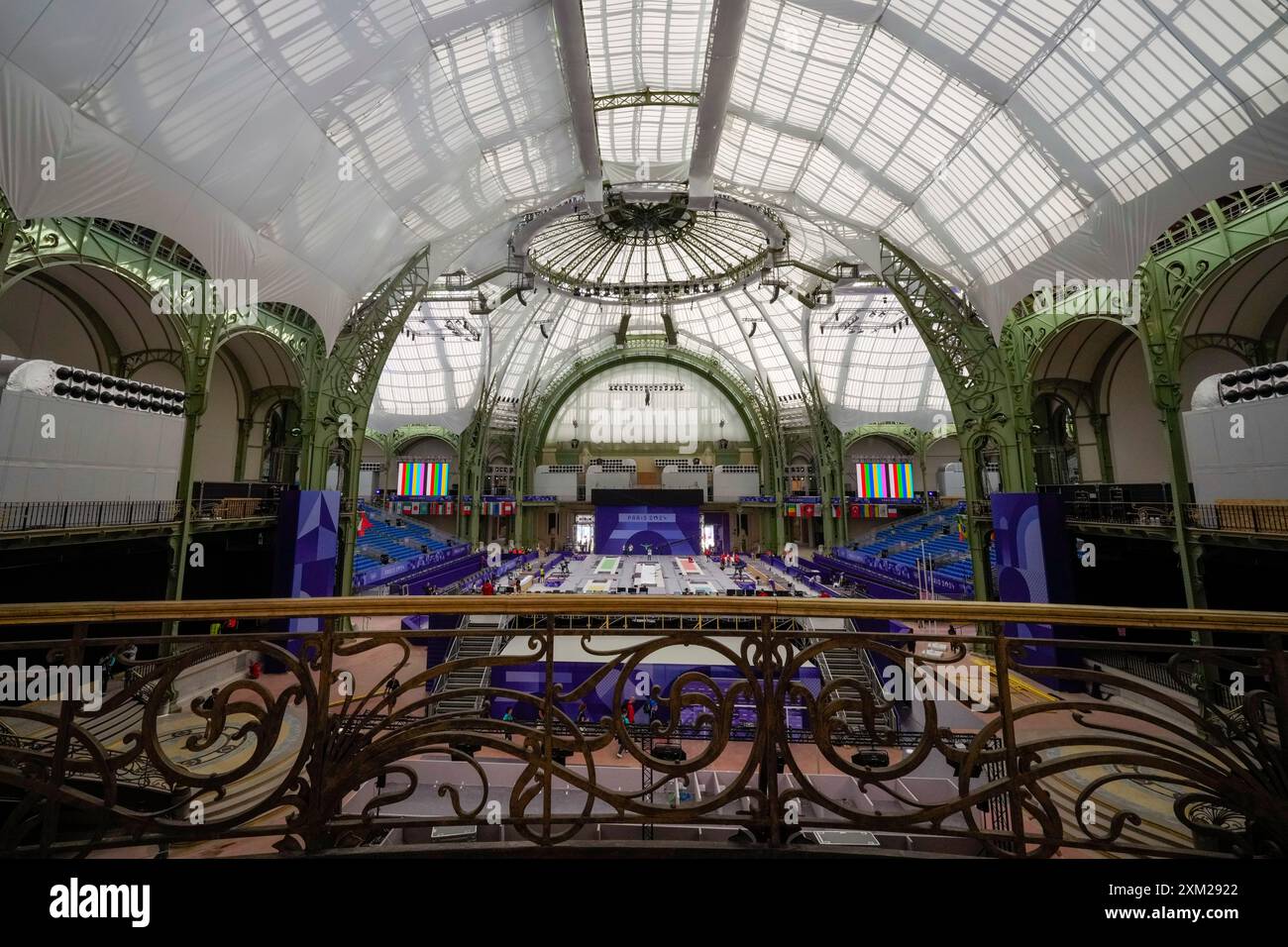 A view of the Grand Palais, the venue that will host fencing and ...