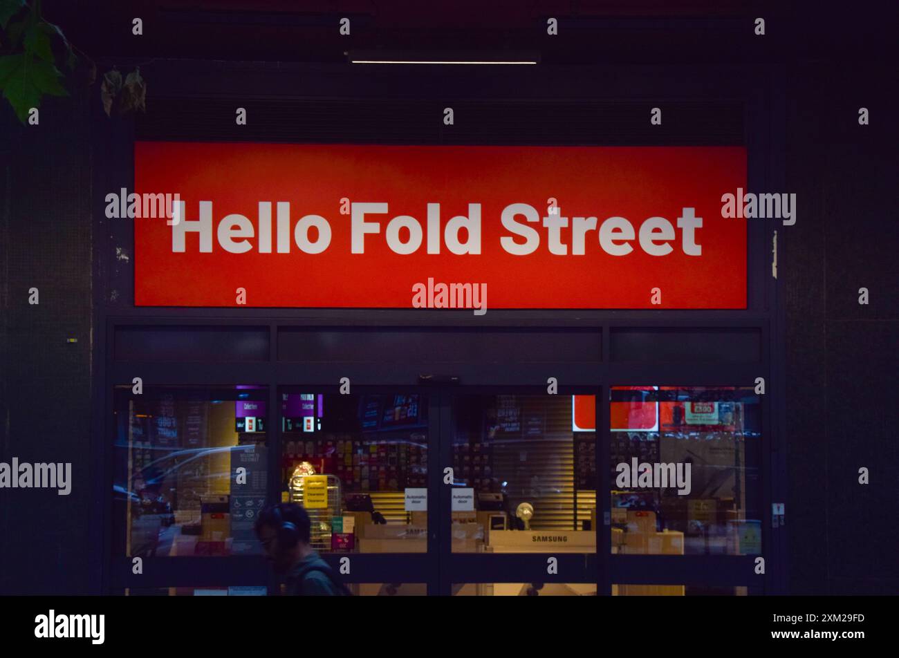 London, UK. 25th July 2024. An Argos store on Old Street renames its ...