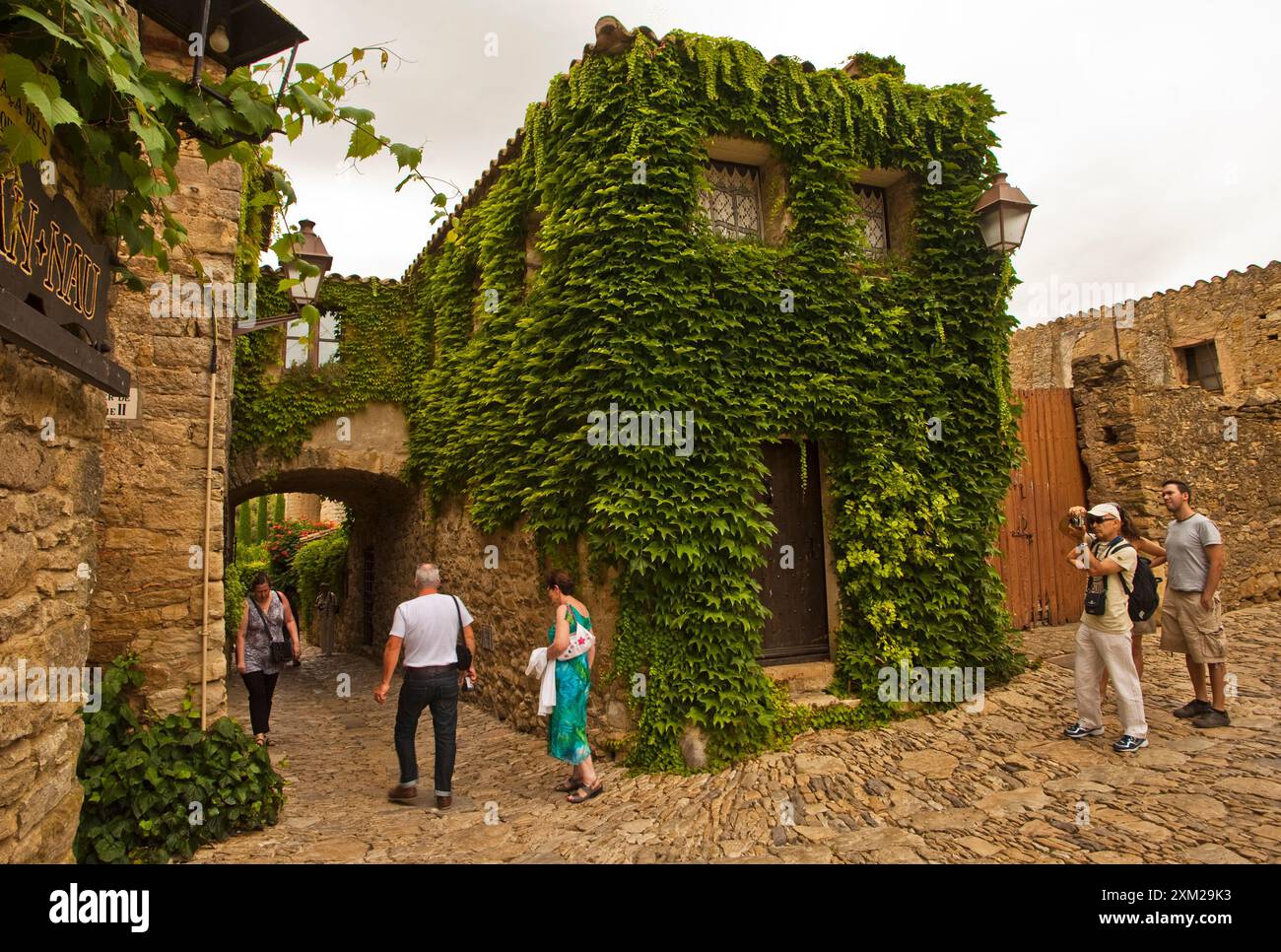 Costa Brava: Peratallada Stock Photo - Alamy