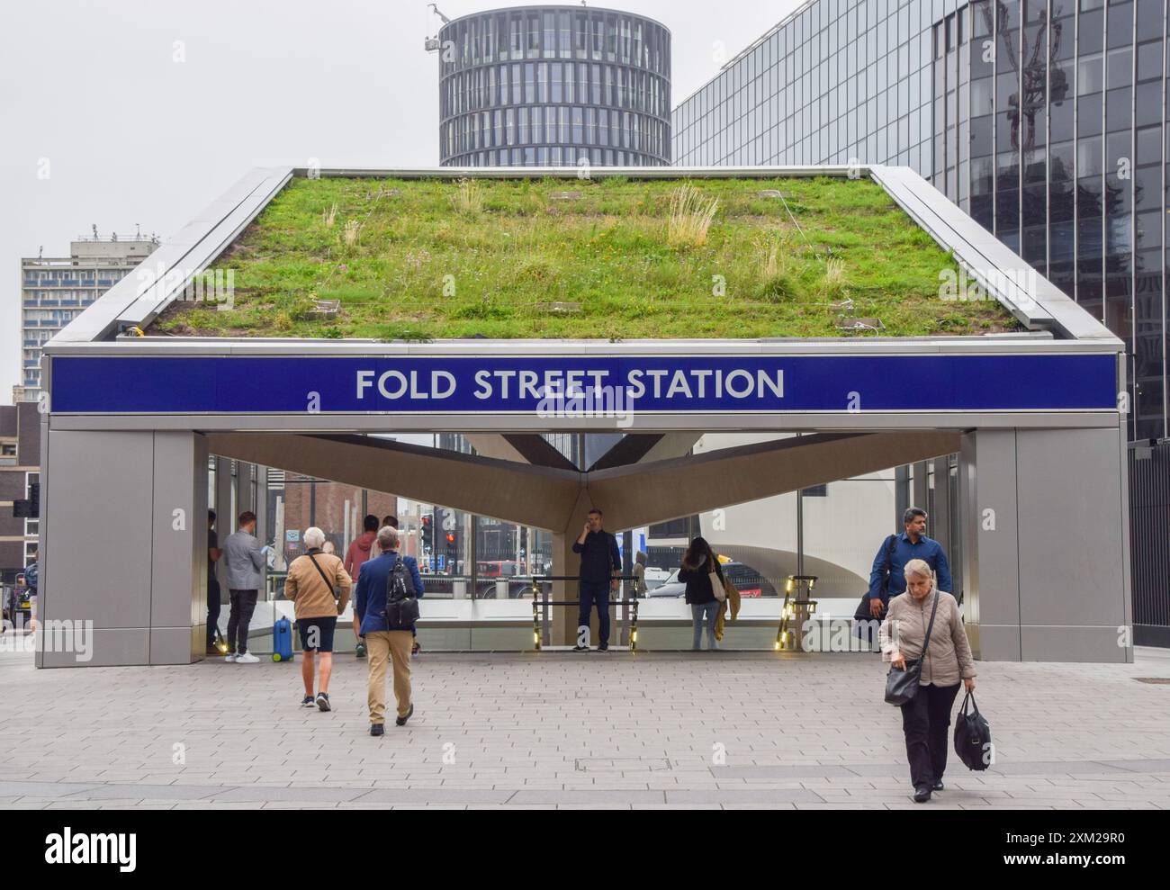 London, UK. 25th July 2024. Old Street Station is renamed Fold Street ...
