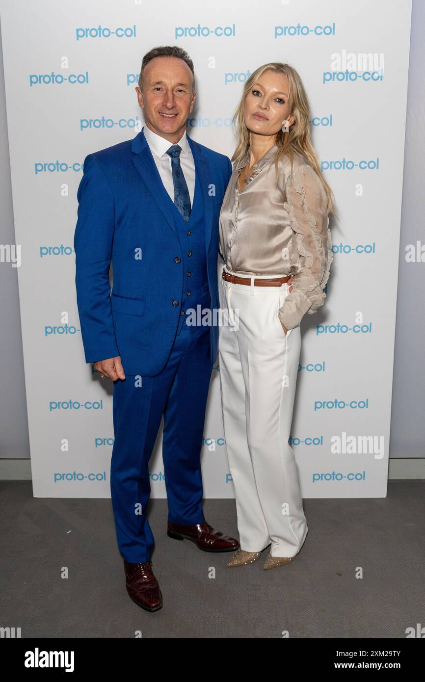 Proto-col CEO, James Greenwell and Kate Moss look alike Denise Ohnona ...