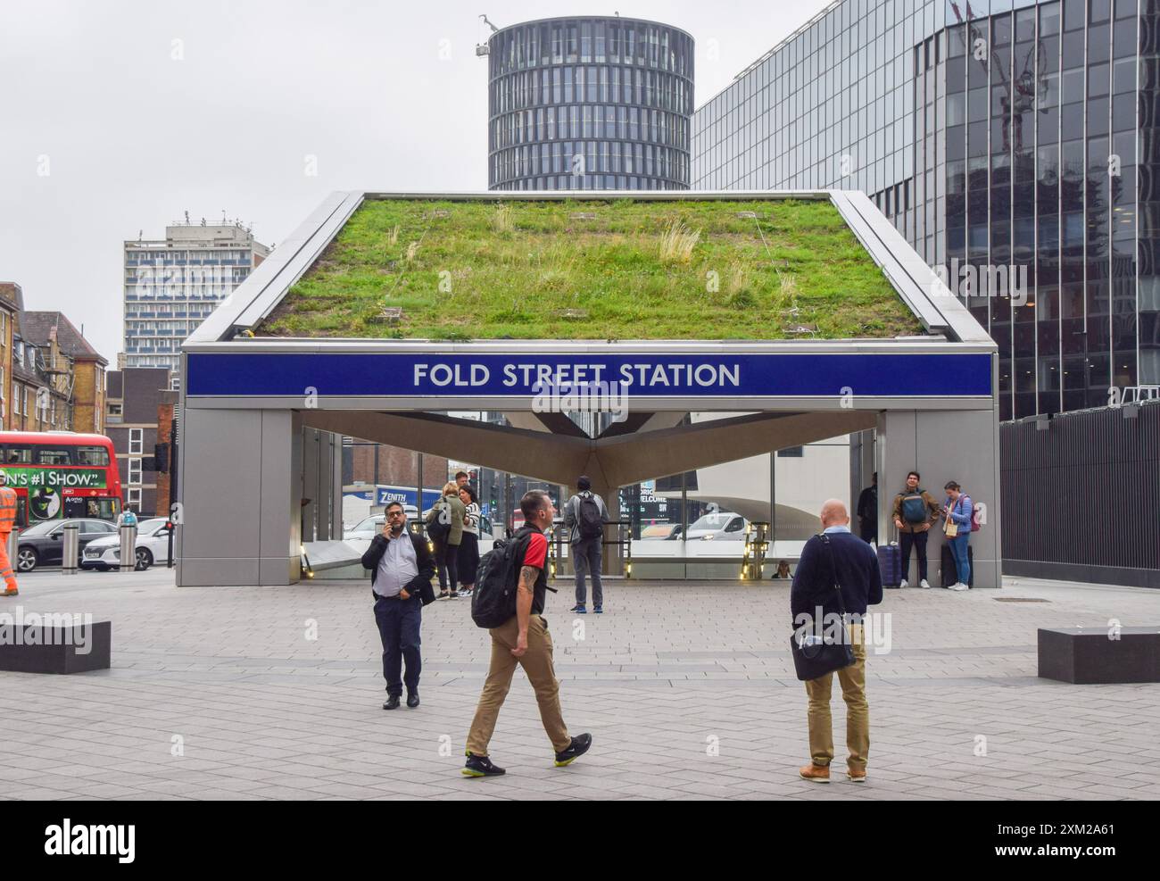 London, UK. 25th July 2024. Old Street Station is renamed Fold Street ...
