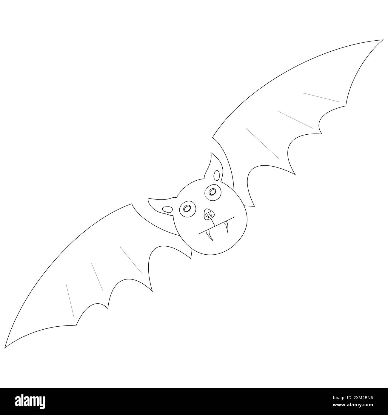 Childrens coloring books. Cute round bat with dark blue wings ... Childrens coloring books. Cute round bat with dark blue wings ...