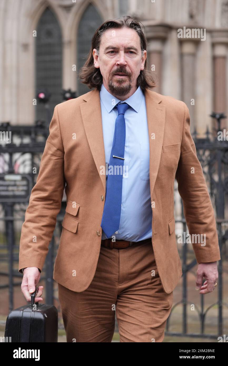 Richard Hall outside the Royal Courts Of Justice, central London where ...