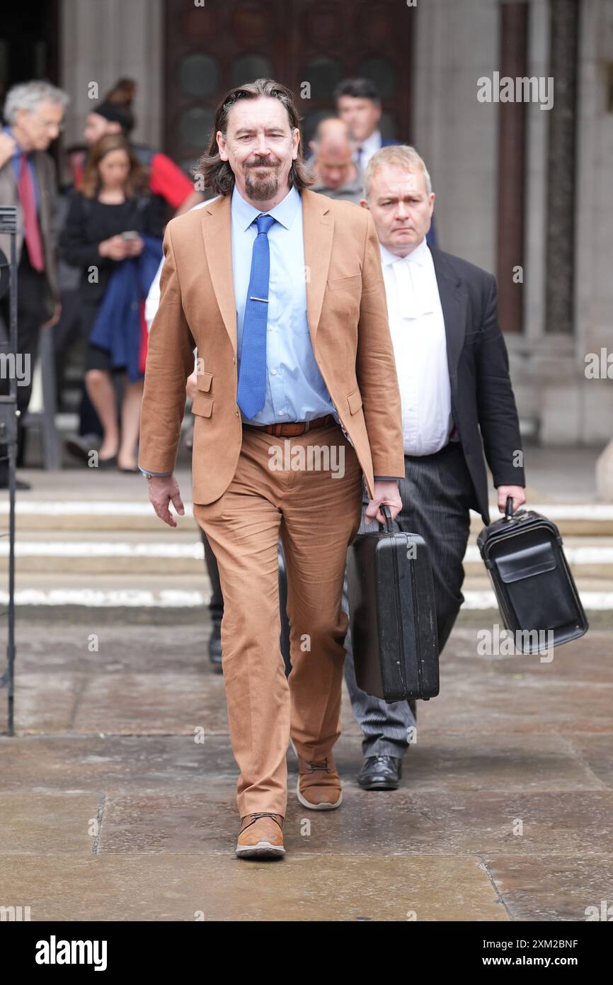 Richard Hall outside the Royal Courts Of Justice, central London where ...