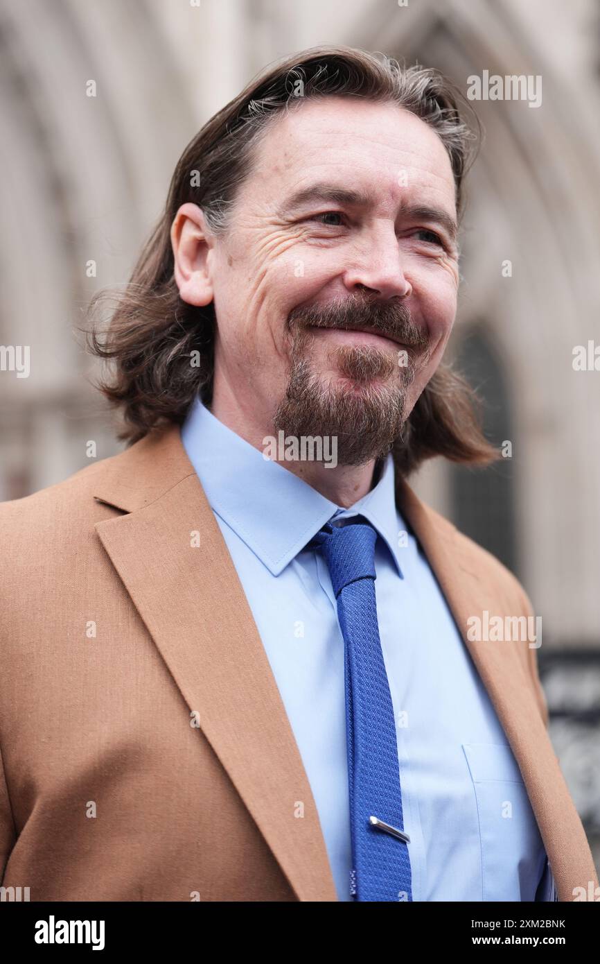 Richard Hall outside the Royal Courts Of Justice, central London where ...