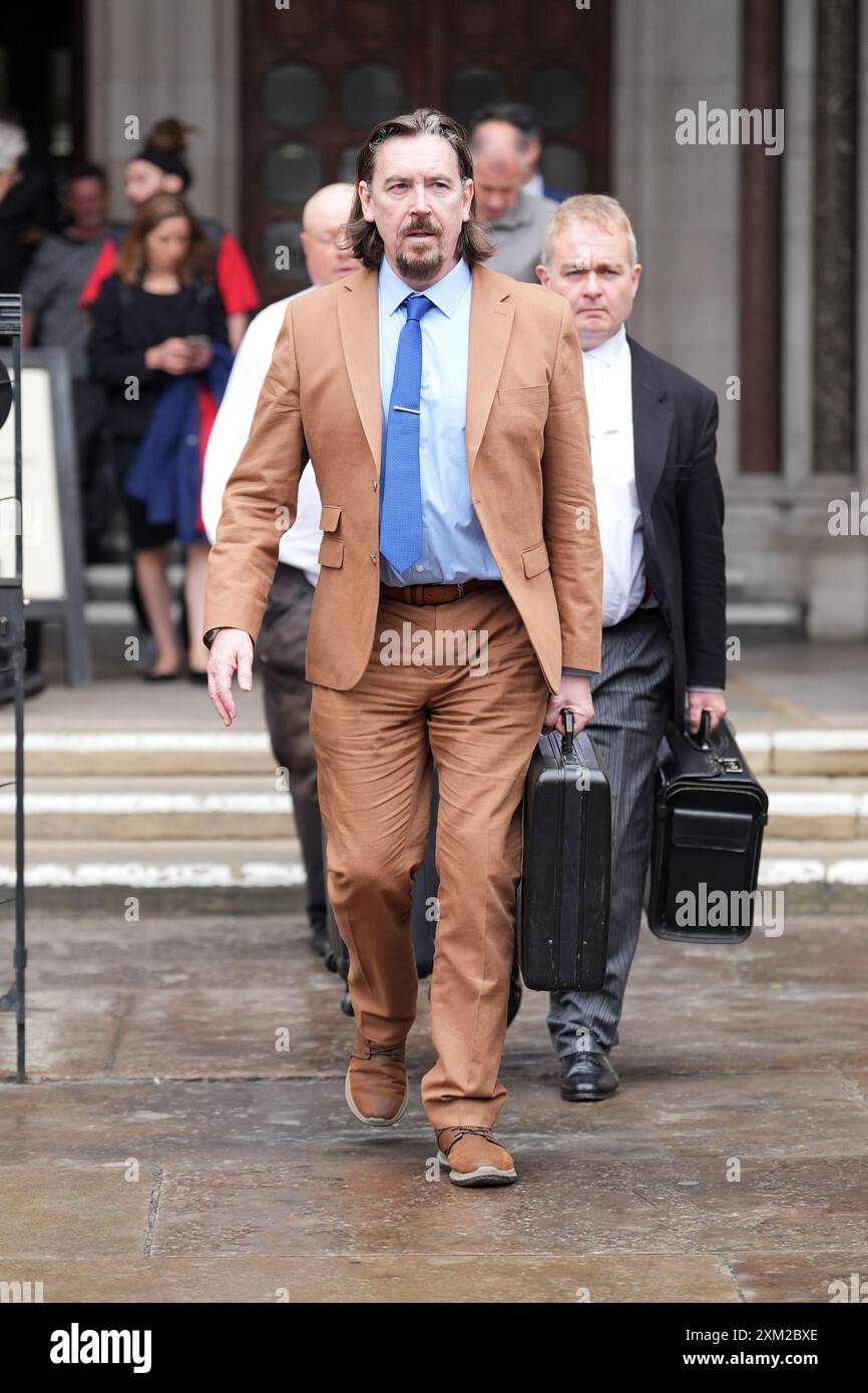 Richard Hall outside the Royal Courts Of Justice, central London where ...