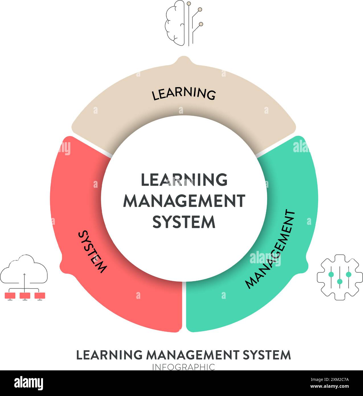 LMS or Learning Management System model infographic diagram chart ...