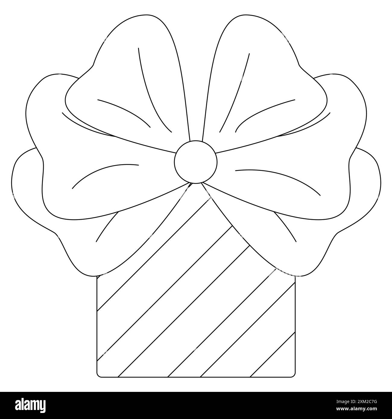 Gift package coloring page hi-res stock photography and images - Alamy