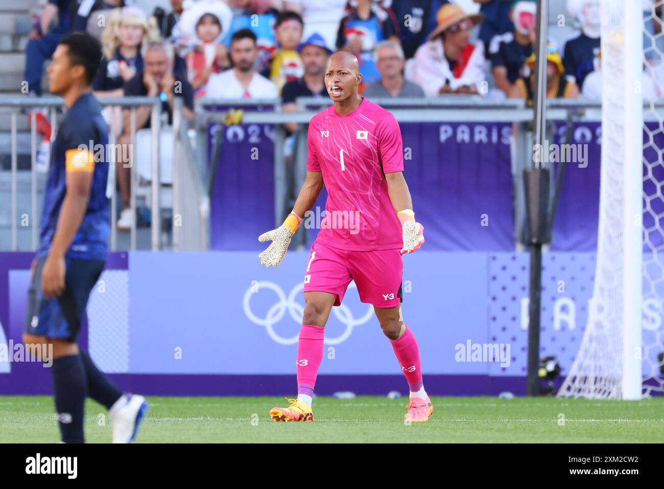 Bordeaux, France. 24th July, 2024. Leo Brian Kokubo (JPN) Football ...