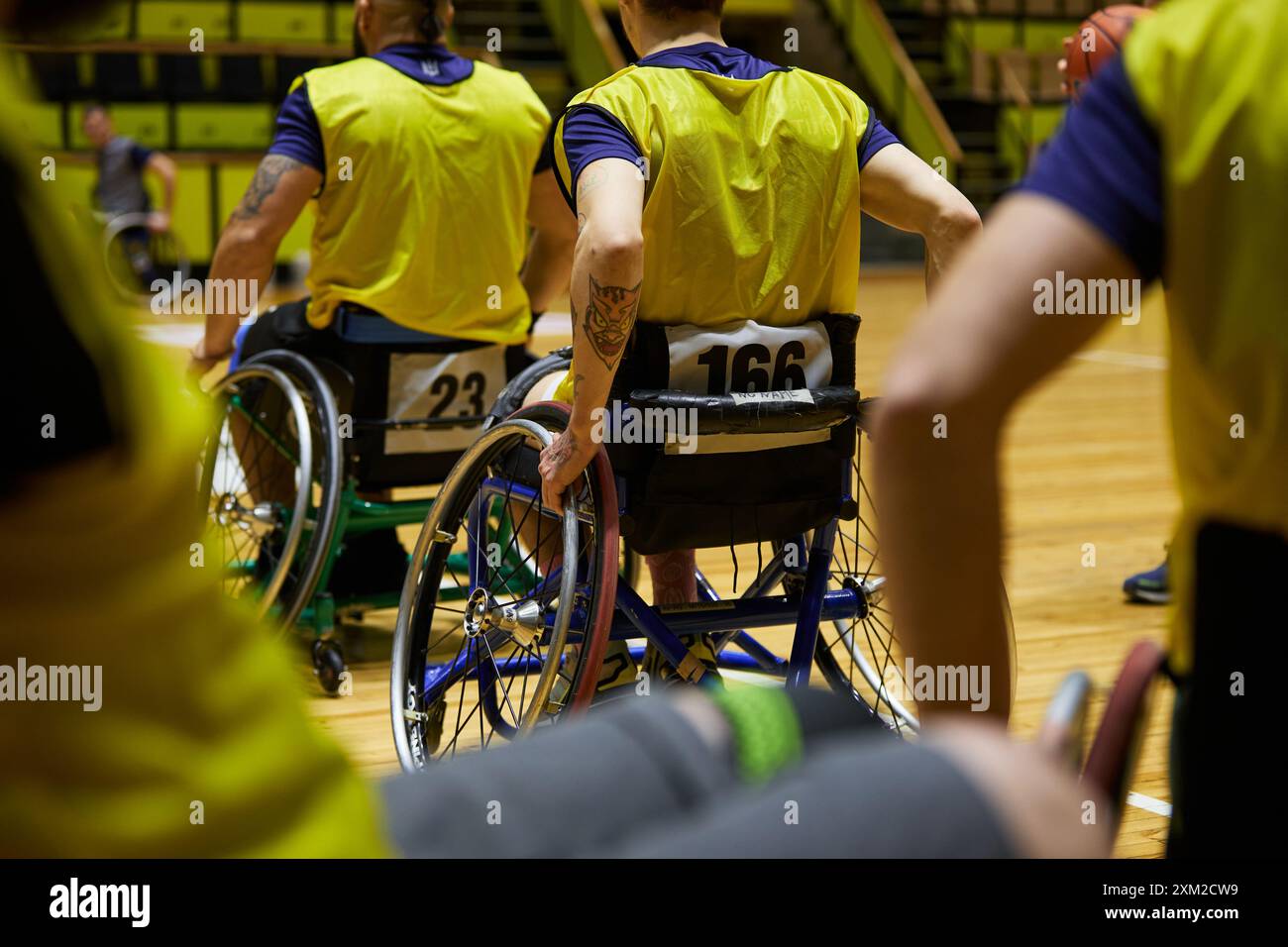 Wheelchair basketball game players compete hi-res stock photography and ...