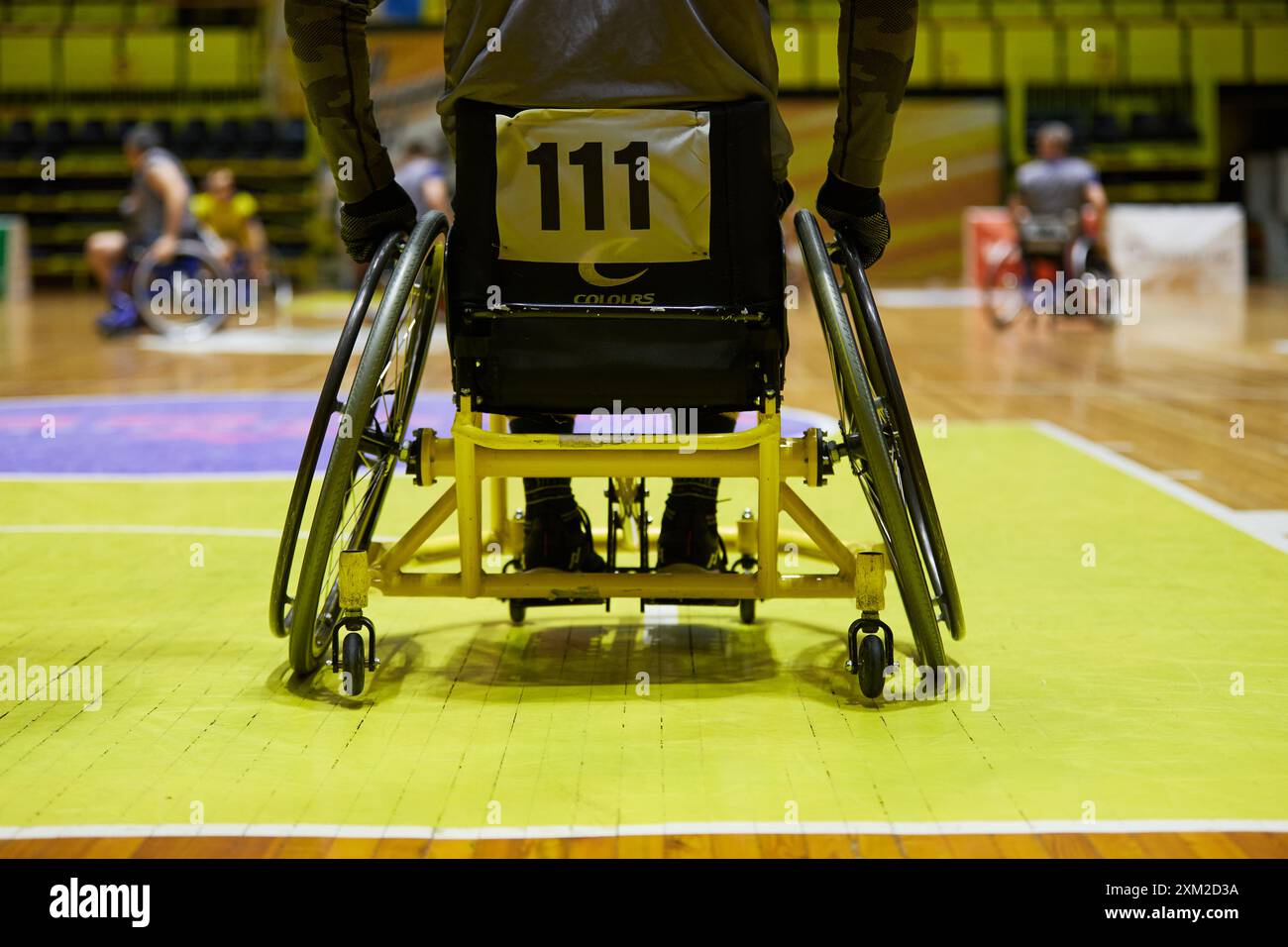 Paralyzed basketball player in a wheelchair. Adaptive sports ...