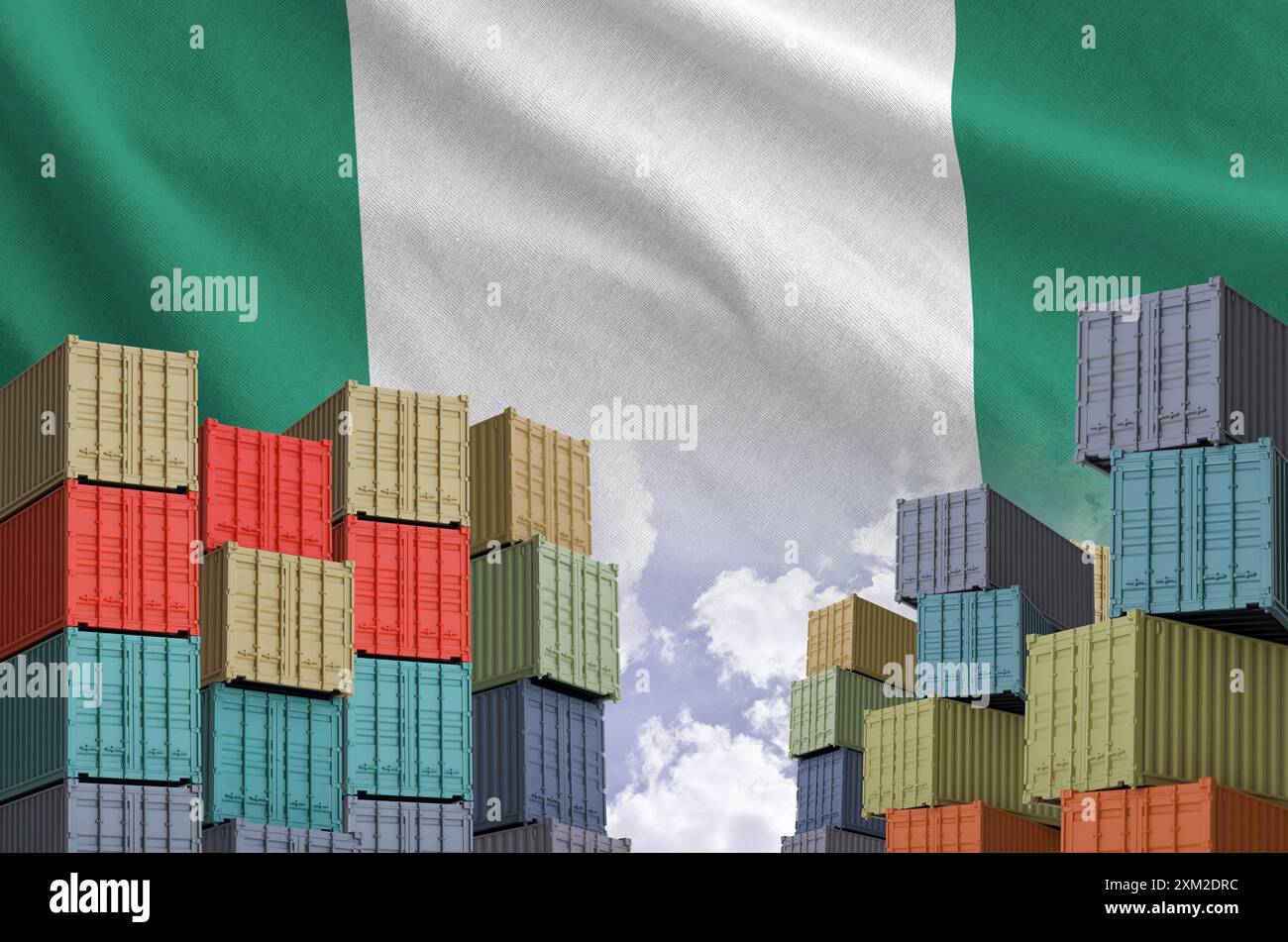 Lagos port containers hi-res stock photography and images - Alamy