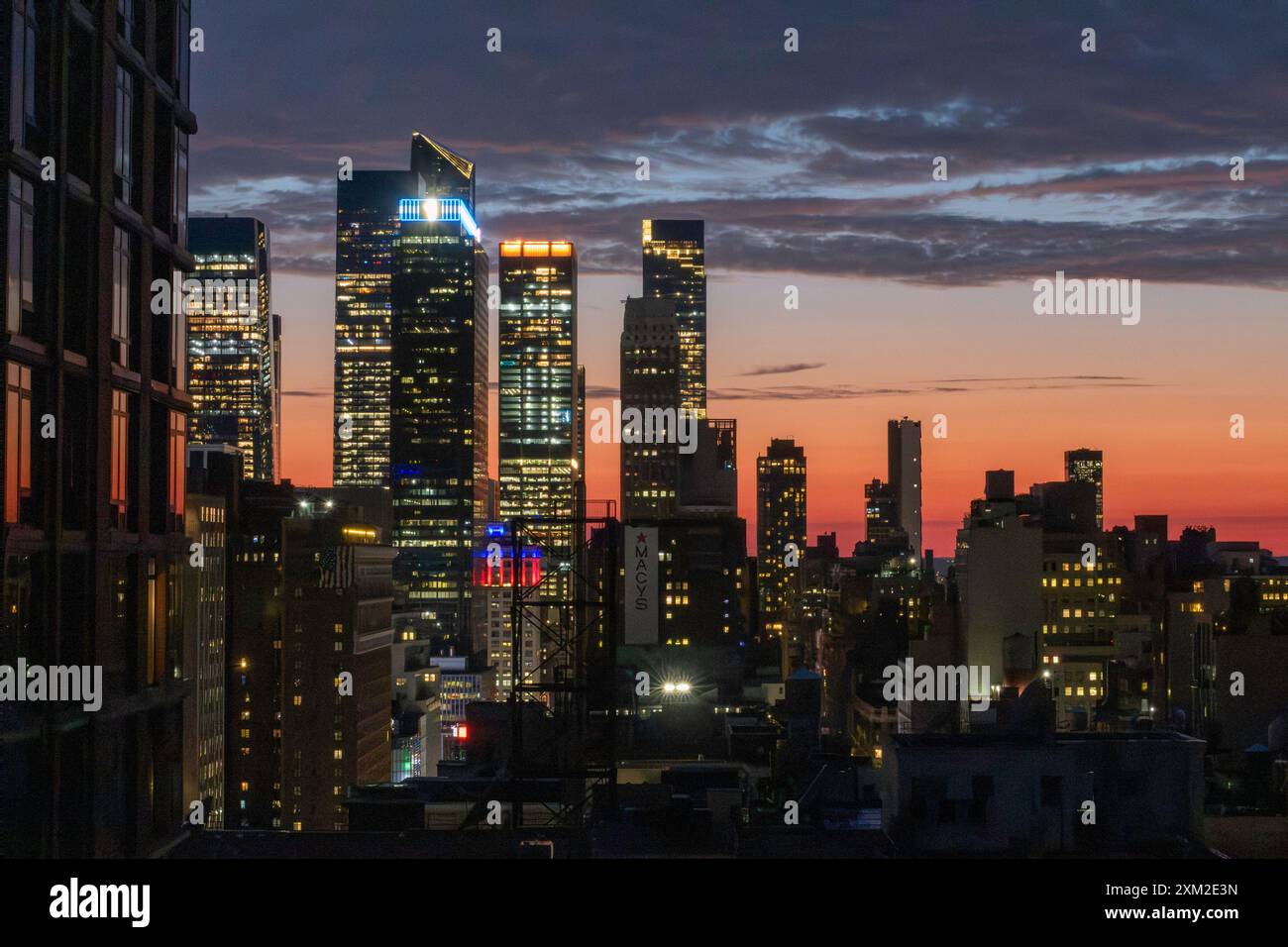 Skyscrapers in Hudson Yards has seen from Murray Hill in Midtown ...