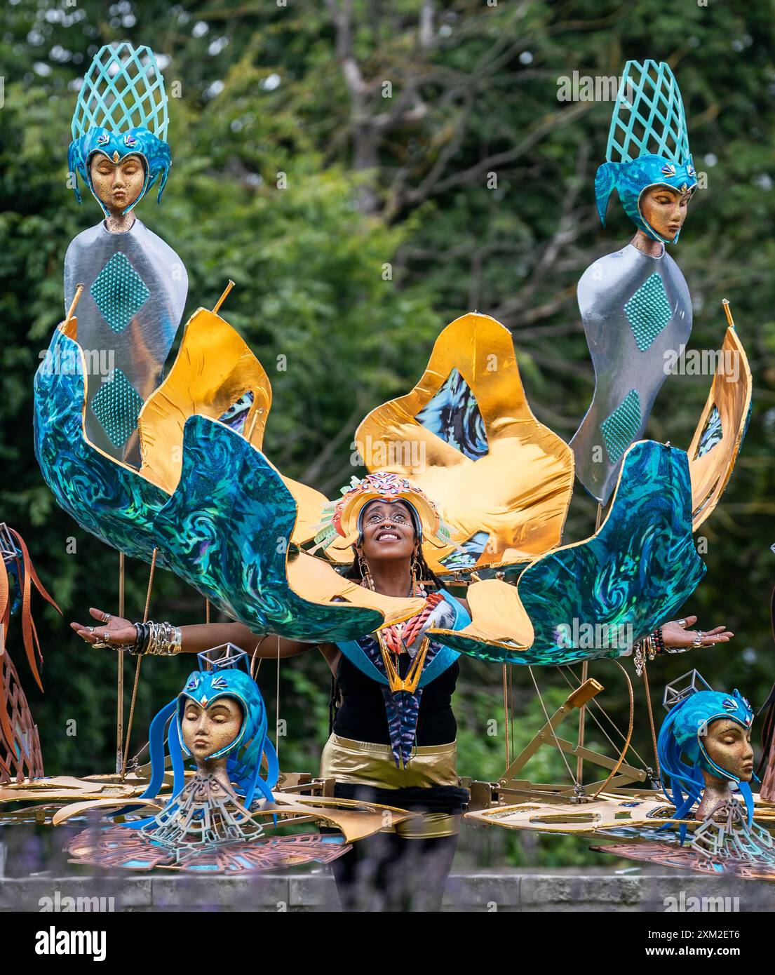 Literary activist and writer Khadijah Ibrahiim, models a carnival ...
