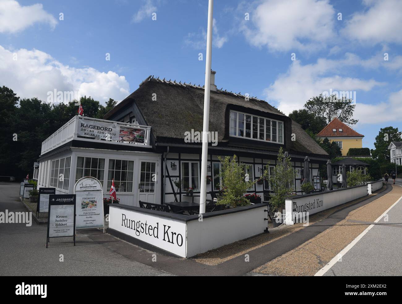 Rungsted kyst/ north zealand/ Denmark/24 July 2024/ Rungsted kro food ...