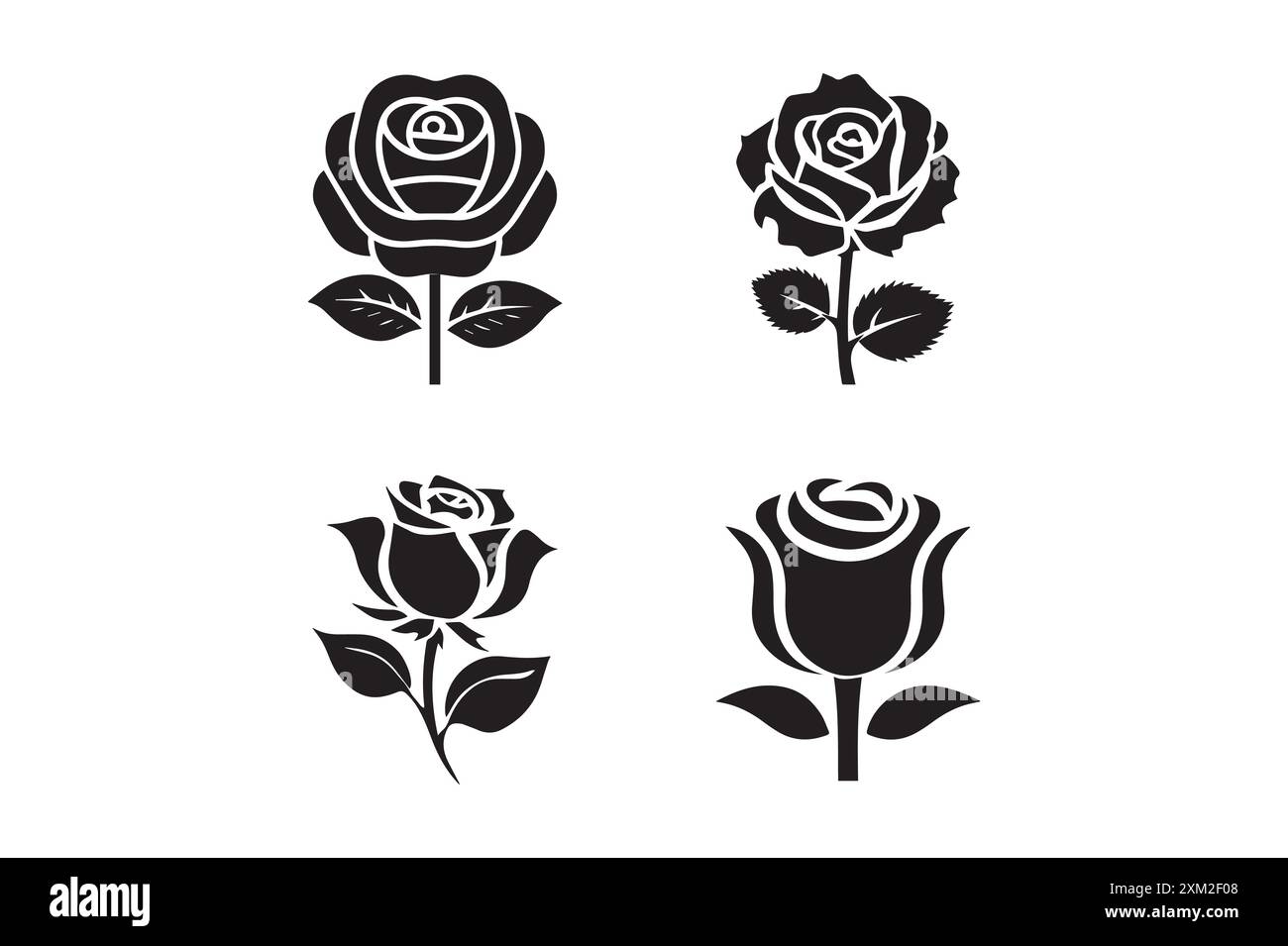 Rose vector image Stock Vector Image & Art - Alamy