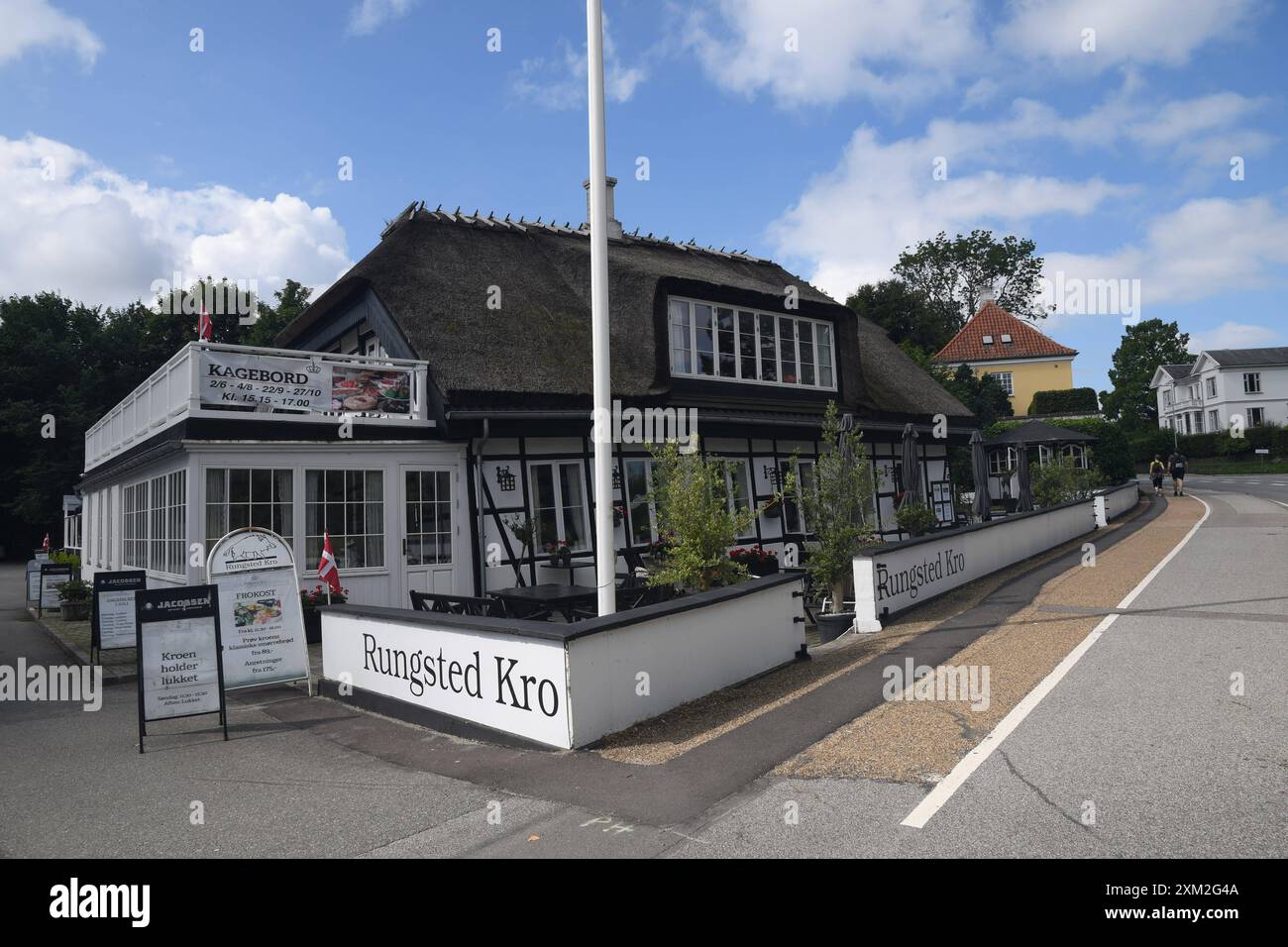 Rungsted kyst/ north zealand/ Denmark/24 July 2024/ Rungsted kro food ...