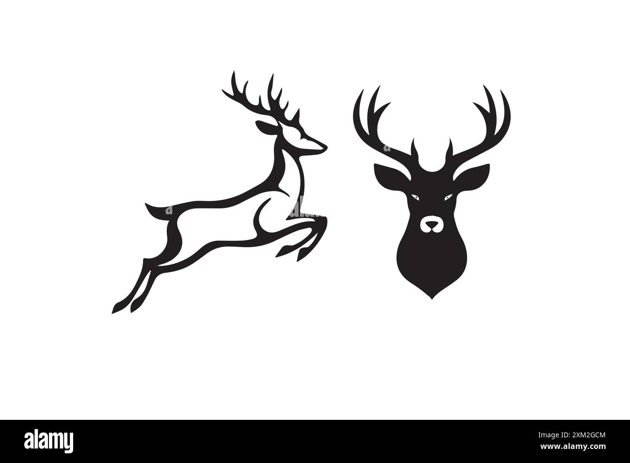 Deer vector image Stock Vector Image & Art - Alamy