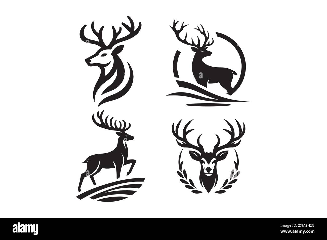Deer vector image Stock Vector Image & Art - Alamy