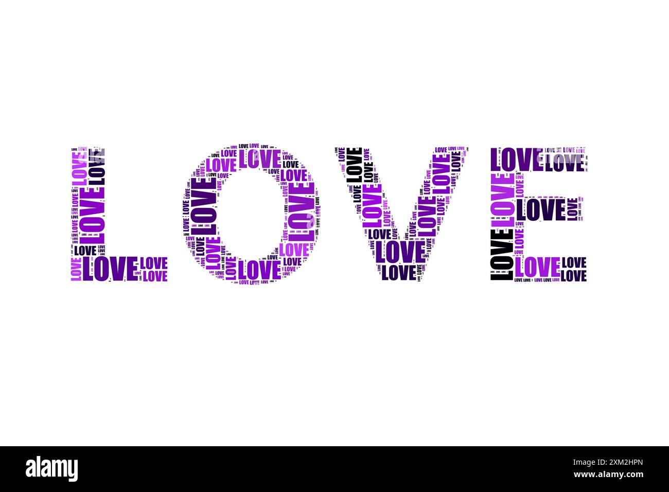 LOVE Word Cloud Stock Photo - Alamy