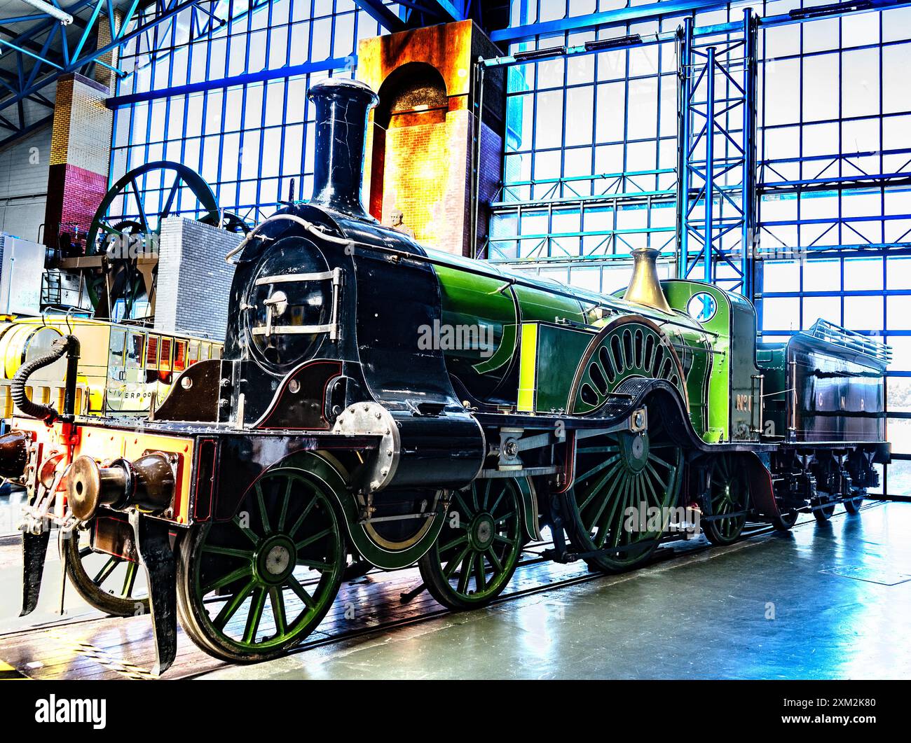 1870 GNR Stirling No.1 steam locomotive at the National Railway Museum ...