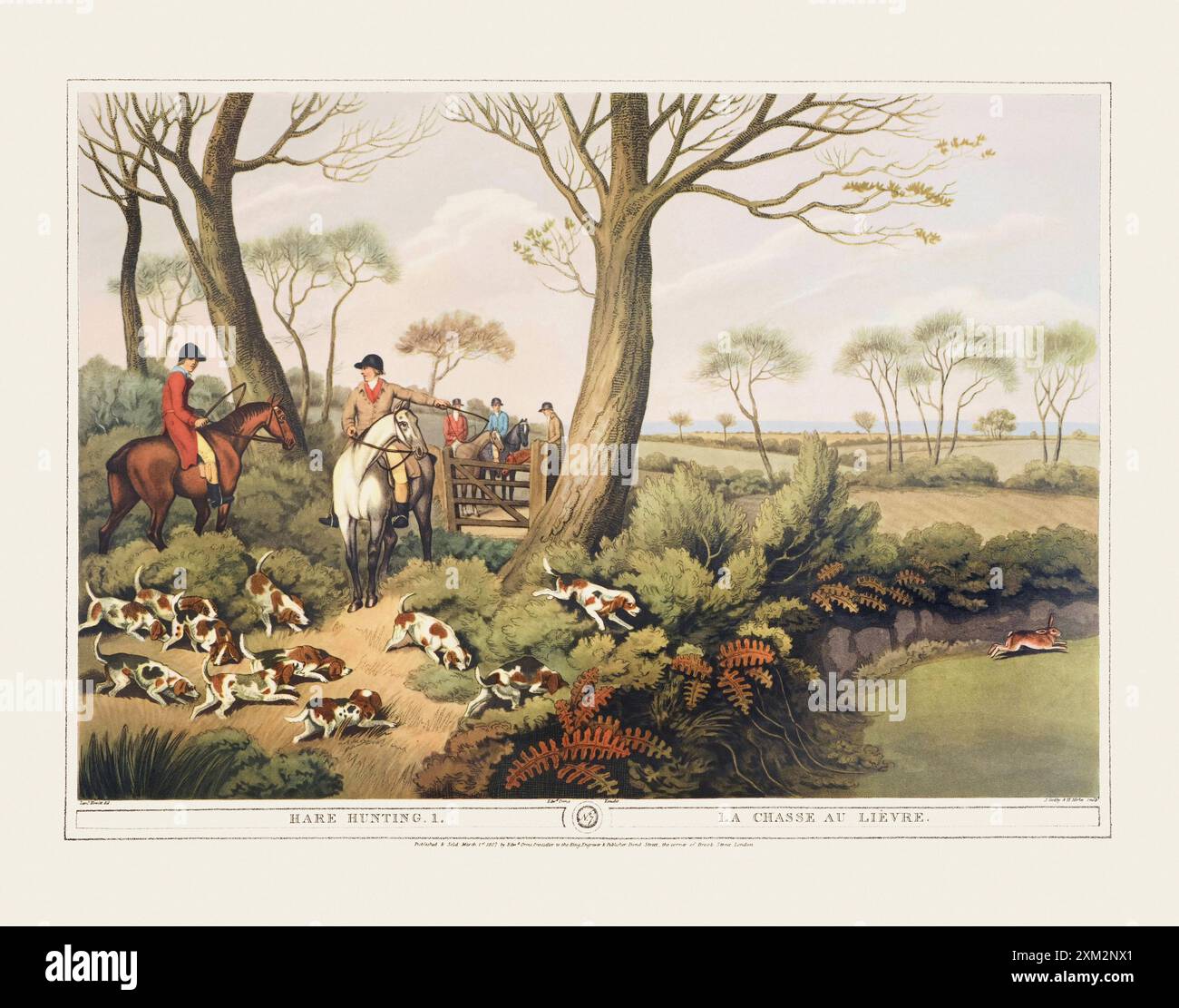 Old hunting scene pheasant hi-res stock photography and images - Alamy