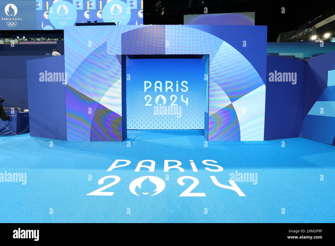 Nanterre, France. 25th July, 2024. General view Swimming : The Paris ...