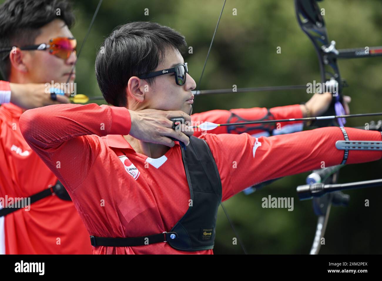 Paris, France. Credit: MATSUO. 25th July, 2024. Junya Nakanishi (JPN) Archery : Men's Individual ...