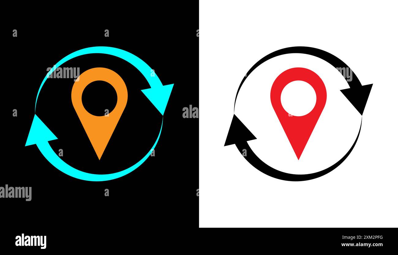 Rotating map pin hi-res stock photography and images - Alamy