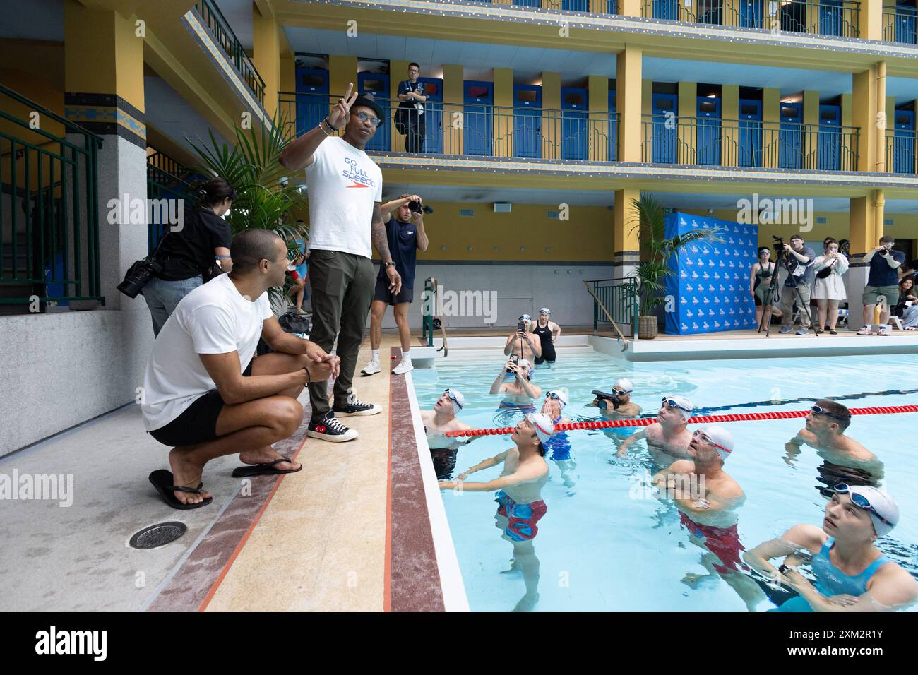 Paris, France. 25th July, 2024. Former American Swimmer Cullen Jones ...