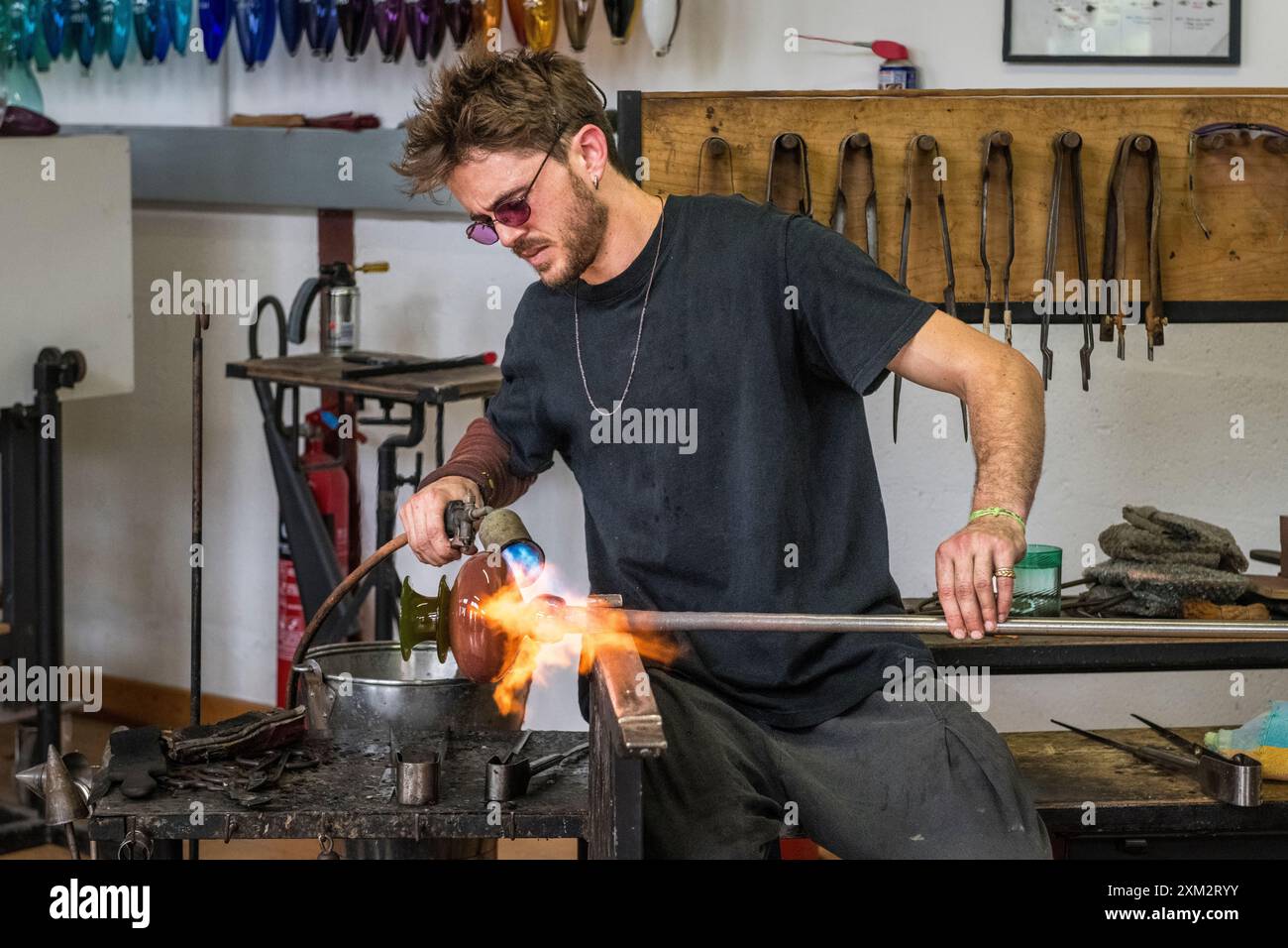 Sacha Delabre, an artist glassblower currently working in Wales, UK ...