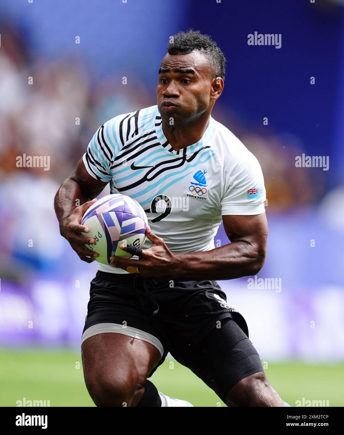 Fiji's Jerry Tuwai during the rugby sevens match against France at ...