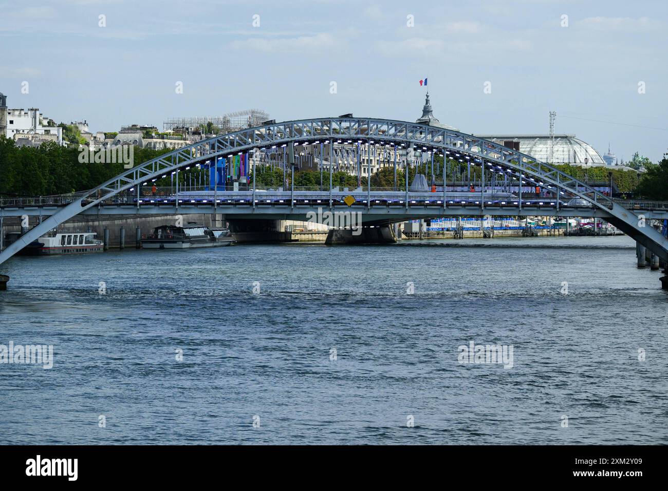 Paris, France, 250724. The atmosphere in Paris on the eve of the opening of the Paris 2024 ...