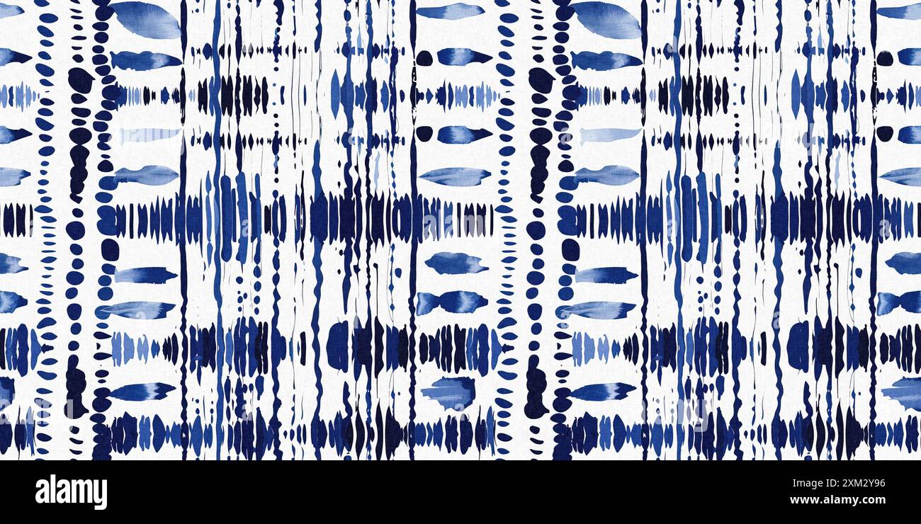 Modern blue white irregular beach stripe border for summer doodle ...