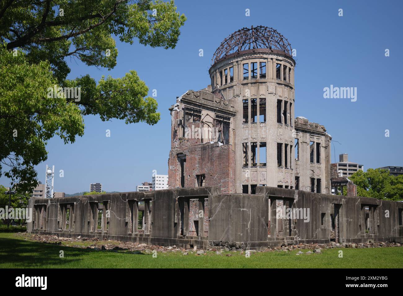 Atomic Bomb Dome or A-bomb dome (Genbaku Dome-mae) in Hiroshima Japan ...