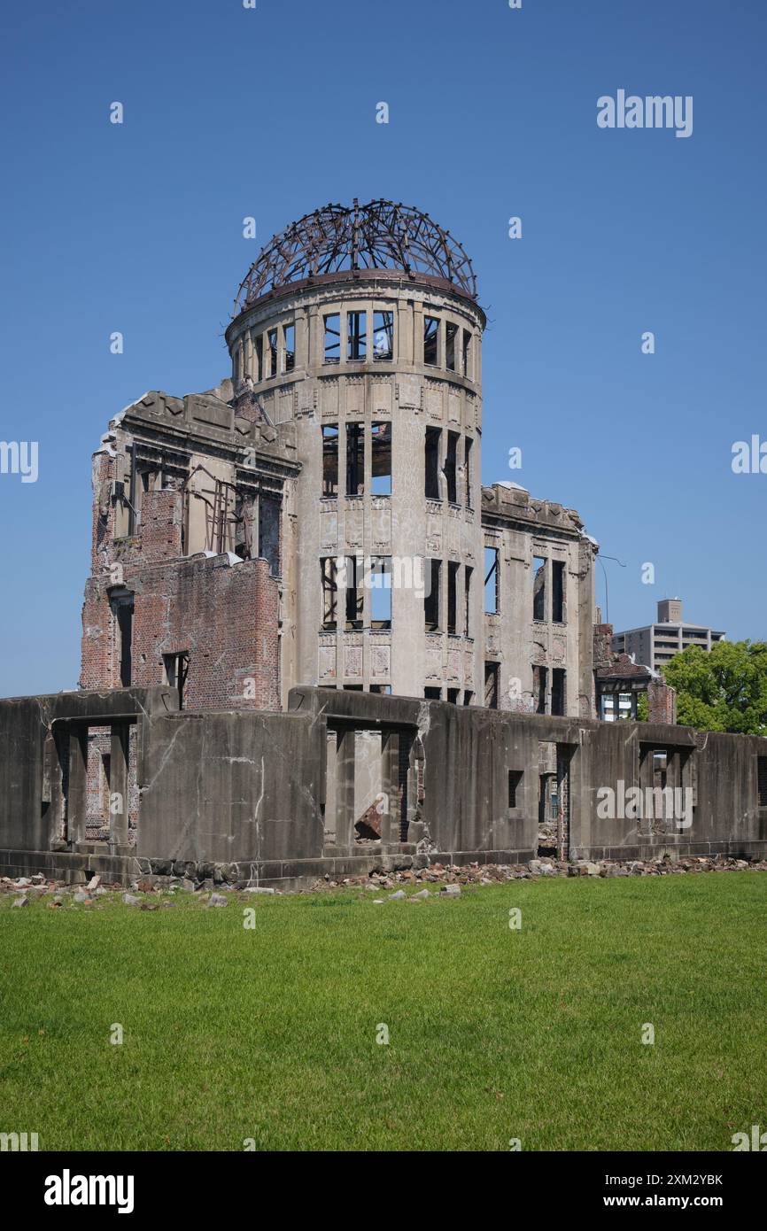 Atomic Bomb Dome or A-bomb dome (Genbaku Dome-mae) in Hiroshima Japan ...