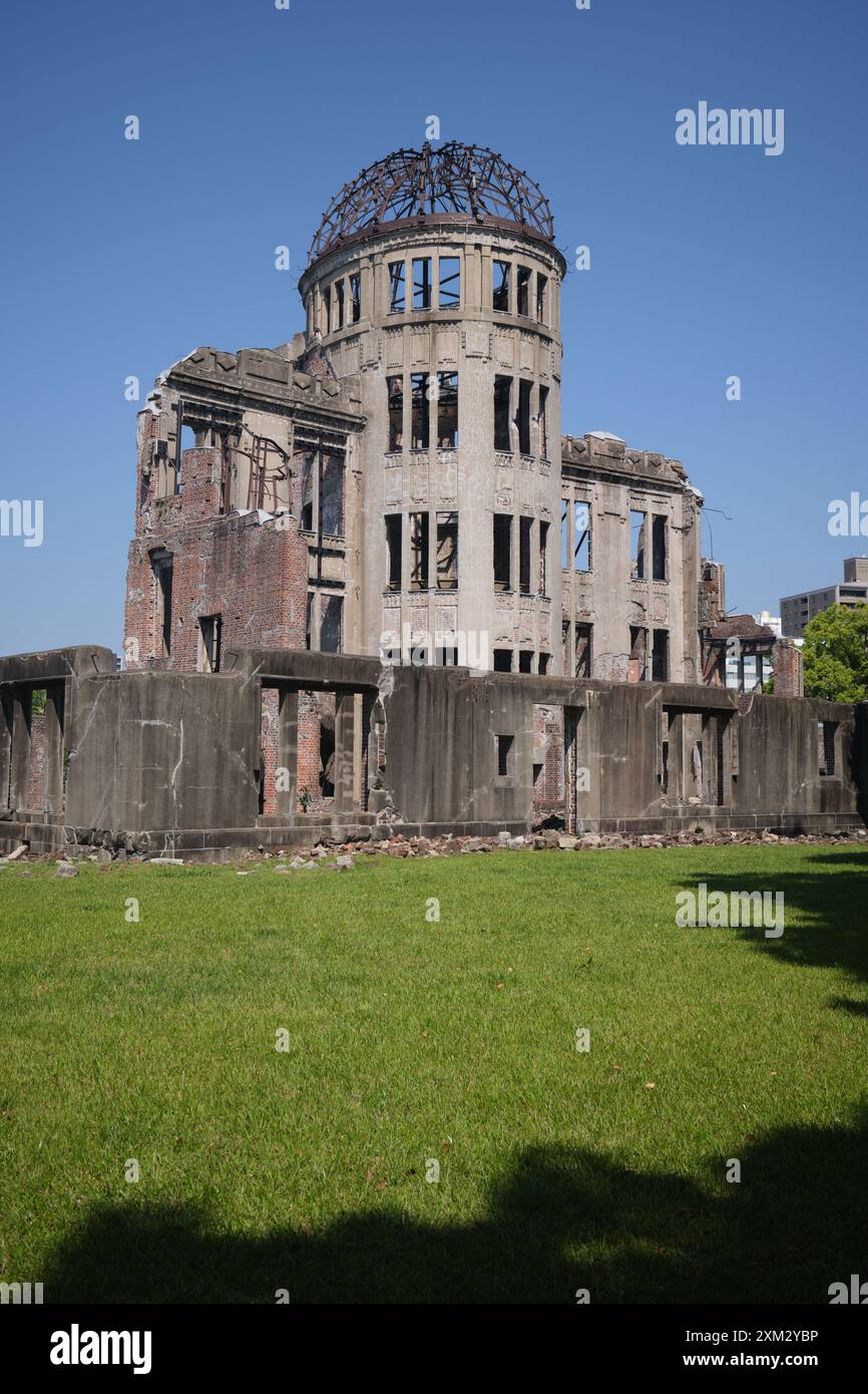 Atomic Bomb Dome or A-bomb dome (Genbaku Dome-mae) in Hiroshima Japan ...