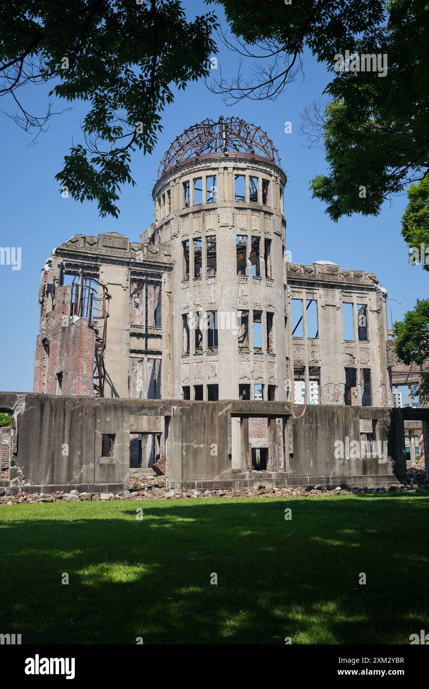Atomic Bomb Dome or A-bomb dome (Genbaku Dome-mae) in Hiroshima Japan ...