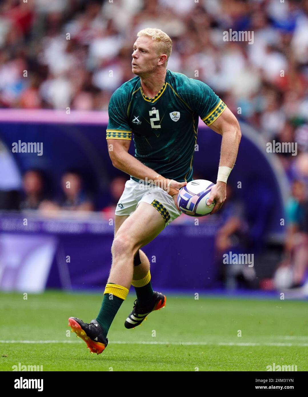 South Africa's Ryan Oosthuizen during the rugby sevens match against ...