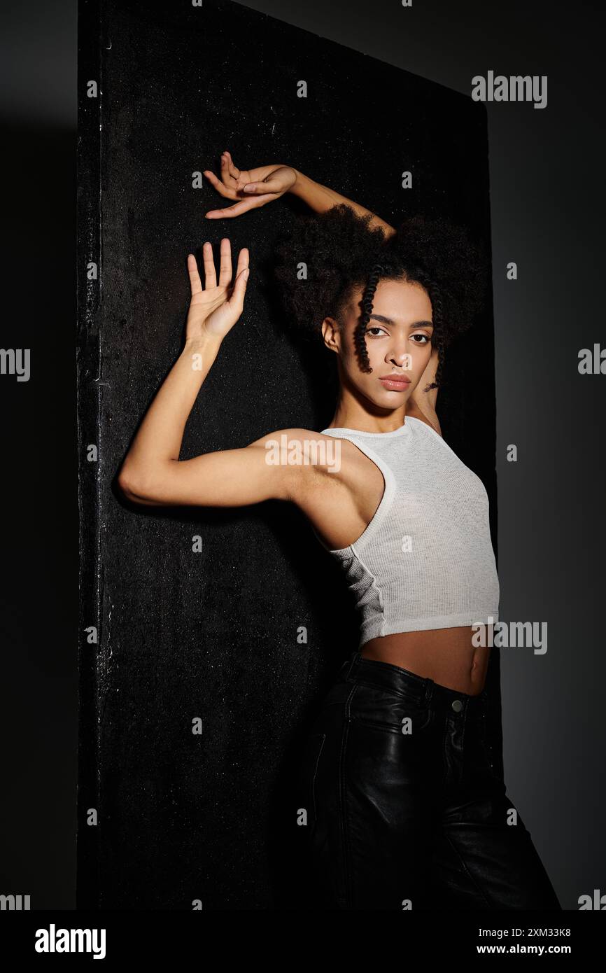 Woman in grey tank top hi-res stock photography and images - Alamy