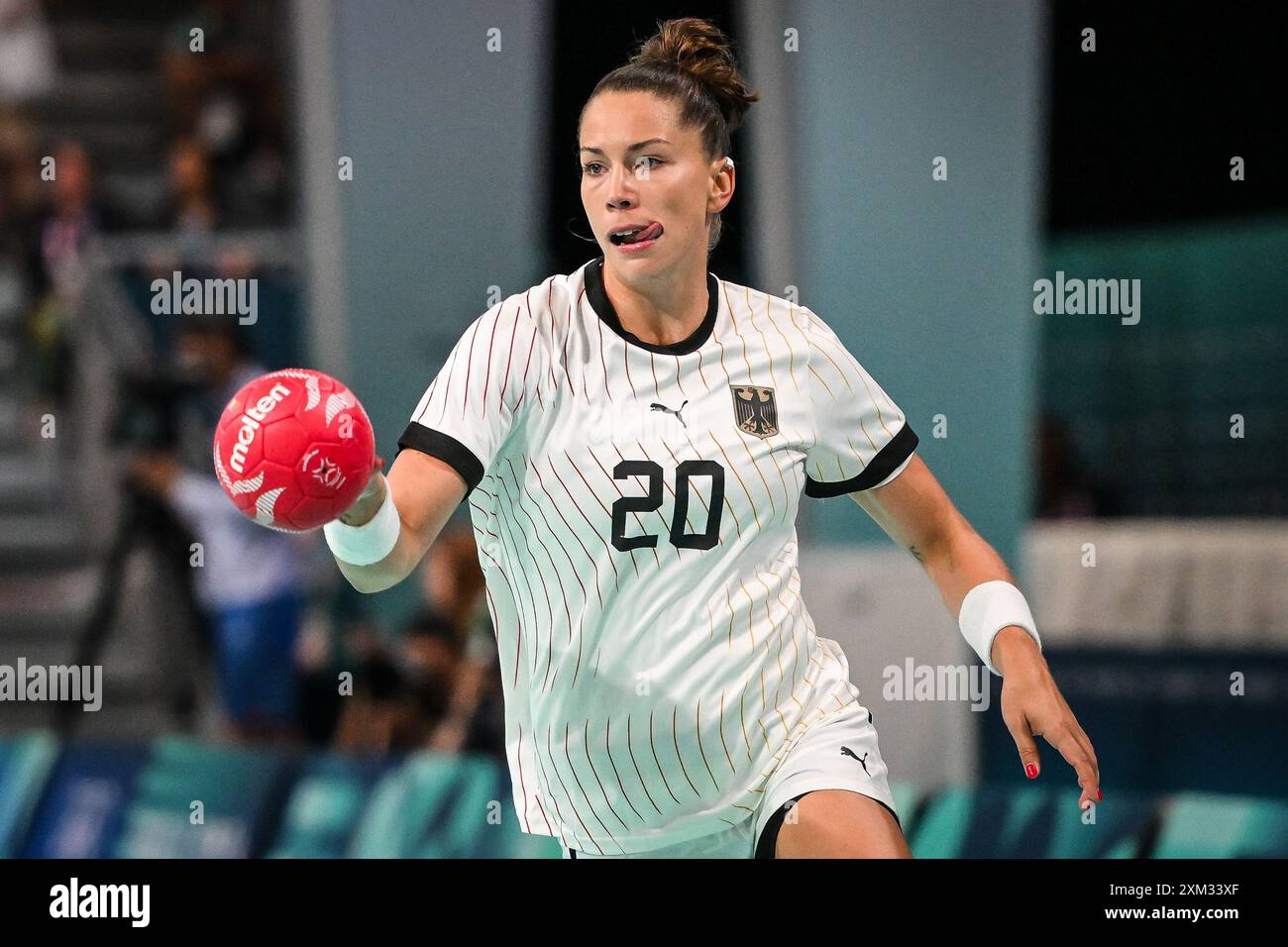 BOELK Emily of Germany during the handball match between Germany and ...