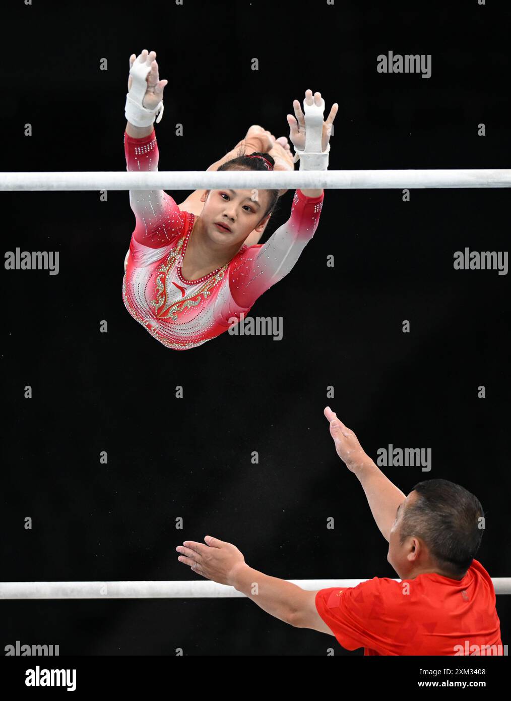 Paris, France. 25th July, 2024. Qiu Qiyuan of China takes part in an ...