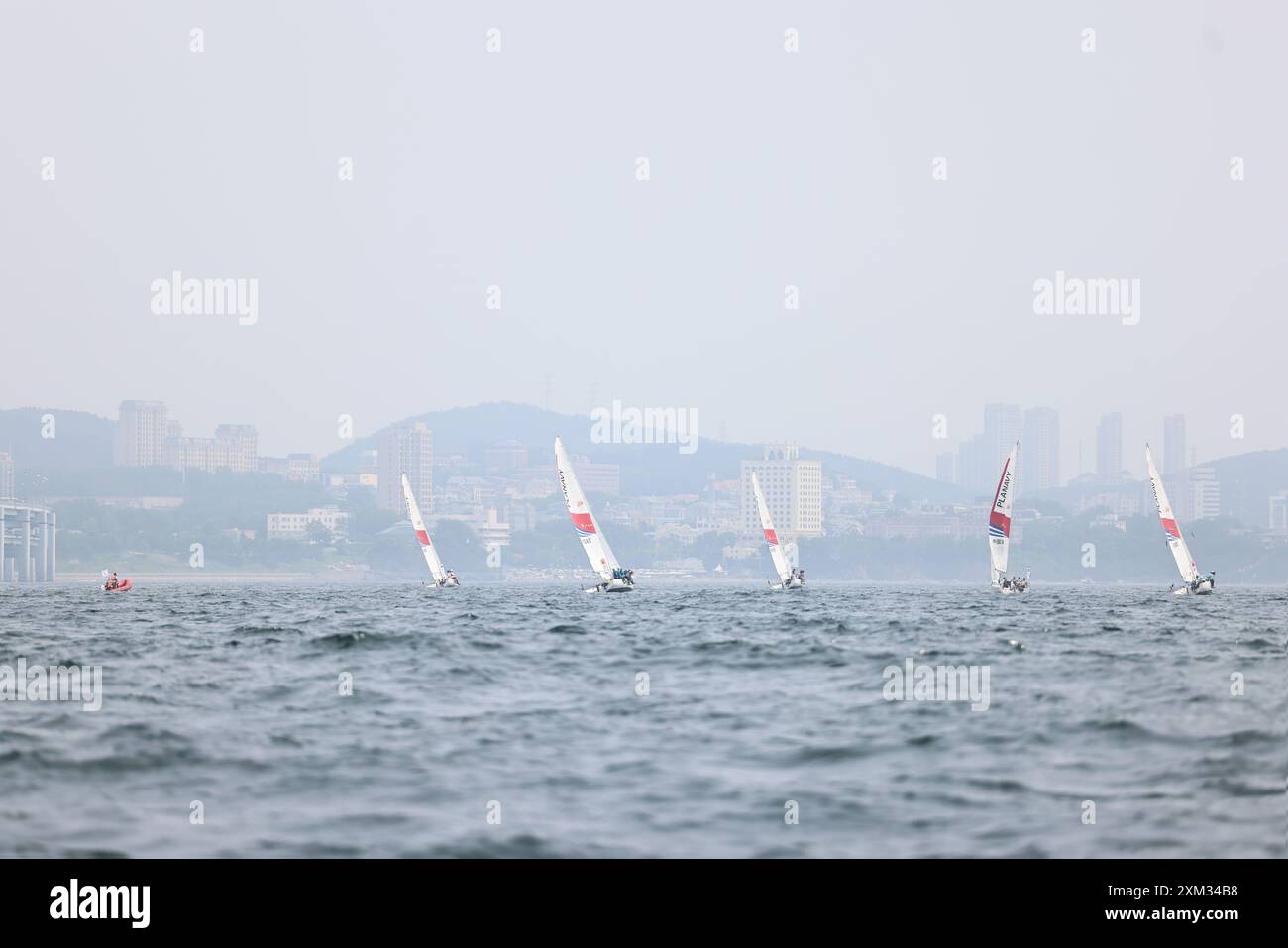 (240725) -- DALIAN, July 25, 2024 (Xinhua) -- The first Navy Cup ...