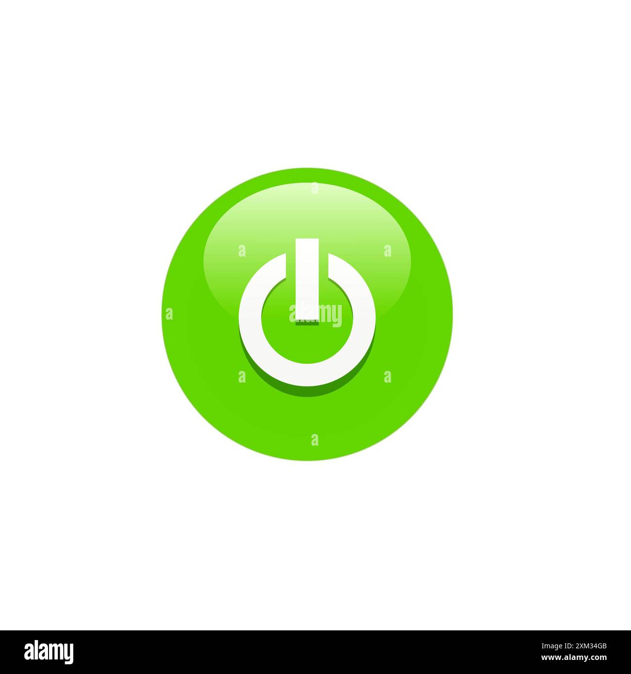 Glass Button ON-OFF Stock Photo - Alamy